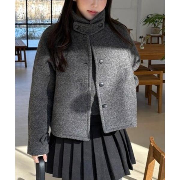 ZOZO問い合わせ番号:100650109ショップ:Ulysses，ユリシスブランド:semplice，センプリチェ商品名:ハイネックショートコートカテゴリ:ジャケット/アウター>その他アウターブランド品番:BSTM0868素材:ナイ...