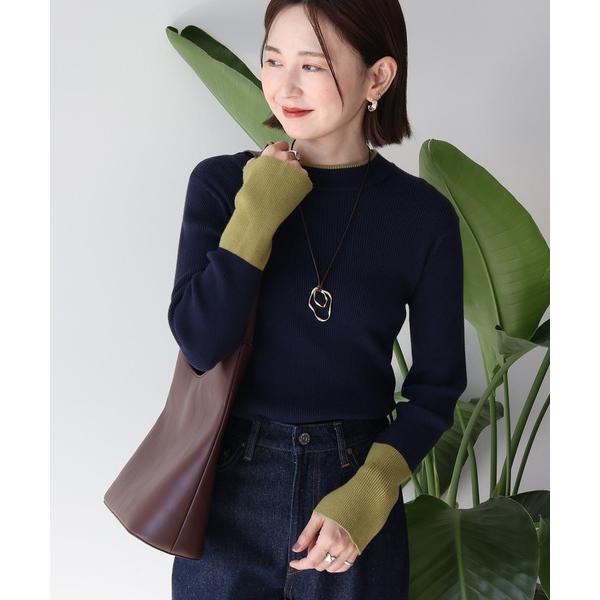 『タイムセール実施中』ZOZO問い合わせ番号:100650146ショップ:AMERICAN HOLIC，アメリカンホリックブランド:AMERICAN HOLIC，アメリカンホリック商品名:バイパチリブモックネックニットプルオーバーカテゴリ:...