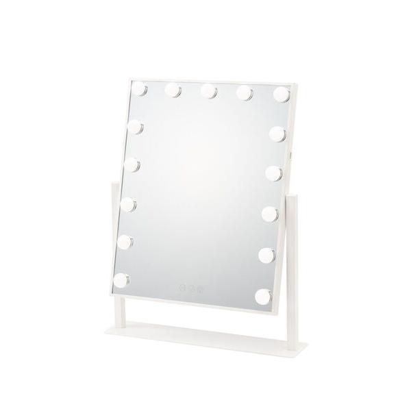 ※このアイテムは返品・交換対象外商品です。ZOZO問い合わせ番号:100650350ショップ:Francfranc，フランフランブランド:Francfranc，フランフラン商品名:フッツェ ハリウッドミラー スクエア 3 ホワイト 調光 調...