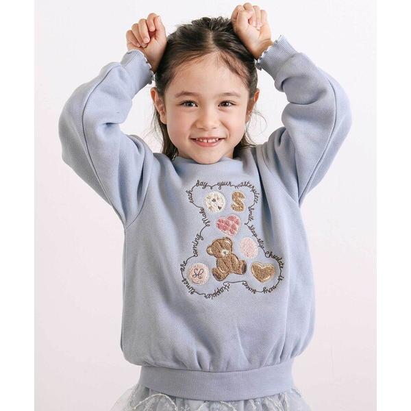 『タイムセール実施中』ZOZO問い合わせ番号:100650492ショップ:BEBE ONLINE STORE，ベベ オンラインストアブランド:SLAP SLIP，スラップスリップ商品名:【裏起毛】アニマルいろんなクマサガラ刺しゅうトレーナー...