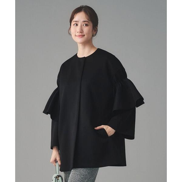 ZOZO問い合わせ番号:100651188ショップ:UNITED ARROWS，ユナイテッドアローズブランド:UNITED ARROWS，ユナイテッドアローズ商品名:SPONGY フレアスリーブ コートカテゴリ:ジャケット/アウター>...