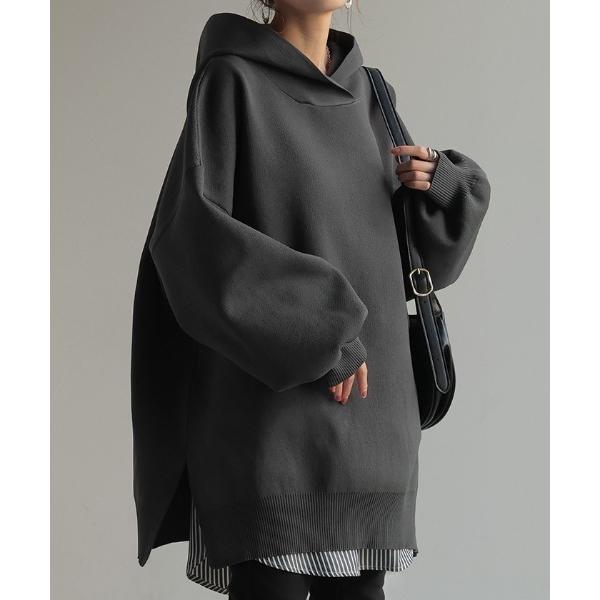 ZOZO問い合わせ番号:100651303ショップ:HUG.U，ハグユーブランド:HUG.U，ハグユー商品名:オーバーサイズスポンジニットパーカーカテゴリ:トップス>パーカーブランド品番:f126素材:ポリエステル100%原産国:中国...