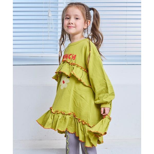 『タイムセール実施中』ZOZO問い合わせ番号:100652466ショップ:MARKEY'S，マーキーズブランド:MARKEY'S，マーキーズ商品名:裏毛モチーフプリントフリルワンピースカテゴリ:ワンピース/ドレス>ワンピースブランド品...