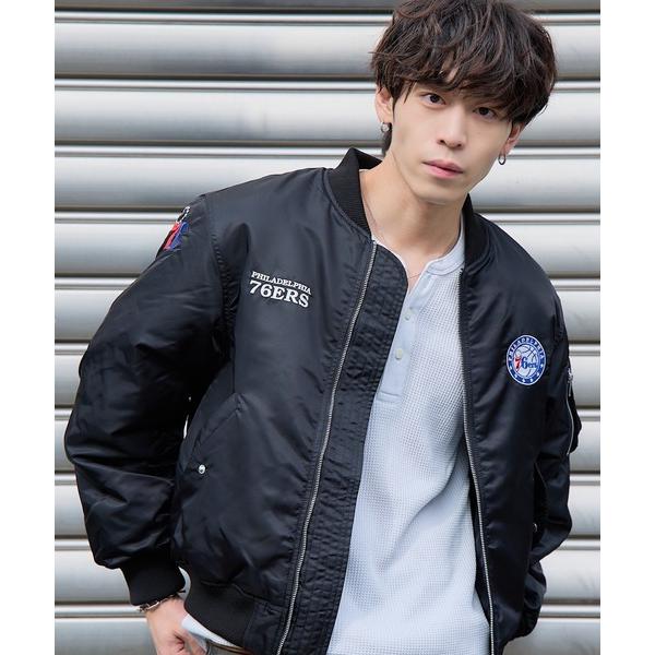 『セール実施中』ZOZO問い合わせ番号:100652523ショップ:INTER FACTORY，インターファクトリーブランド:That's life，ザッツライフ商品名:NBA Military styles MA-1 Jackets  ア...