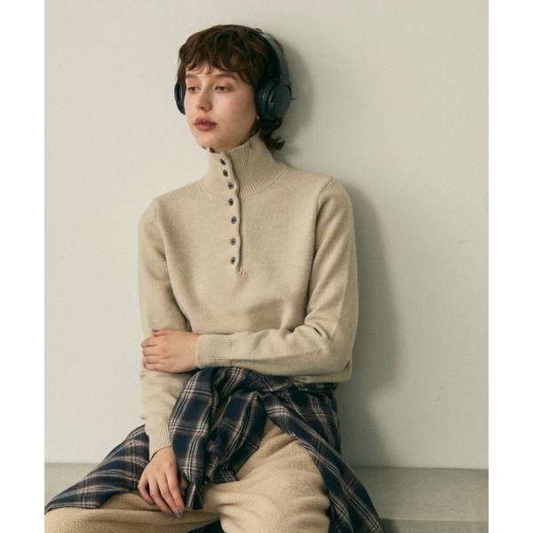 ZOZO問い合わせ番号:100653574ショップ:Auntie Rosa，アンティローザブランド:full/fill.，フルフィル商品名:front button high neck knit / フロントボタンハイネックニットカテゴリ:...