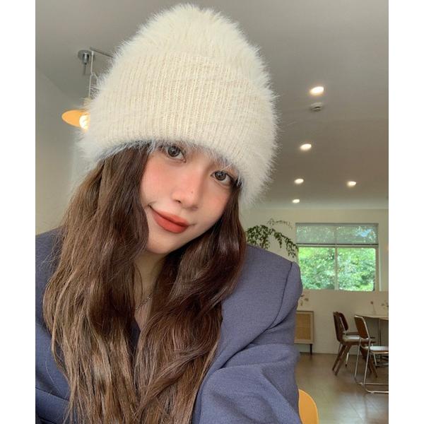 『タイムセール実施中』ZOZO問い合わせ番号:100653980ショップ:Bonjour Sagan，ボンジュールサガンブランド:lulufa，ルルファ商品名:ふんわりモヘアニットスタンダードビーニー/ミニマルカテゴリ:帽子>ニットキ...