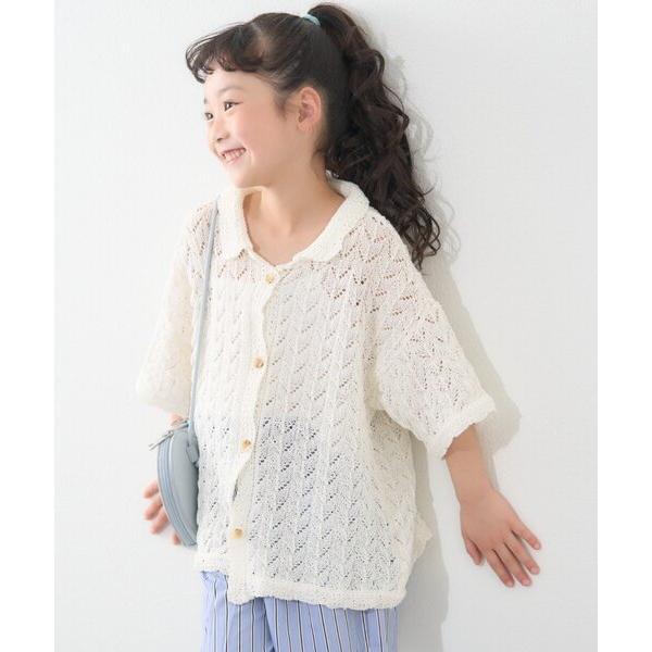 『タイムセール実施中』参考価格：4，950円発売時期：2025年04月コンディション：S（新品同様）タグ付きの未使用、または新品同様のアイテム付属品：タグ参考商品名：【KIDS】【GOOD HOLIDAY】透かし編み開襟シャツ参考品番：TY...