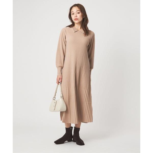 ZOZO問い合わせ番号:100684299ショップ:green label relaxing，グリーンレーベル リラクシングブランド:green label relaxing，グリーンレーベルリラクシング商品名:フィット＆フレア 襟付き ニ...