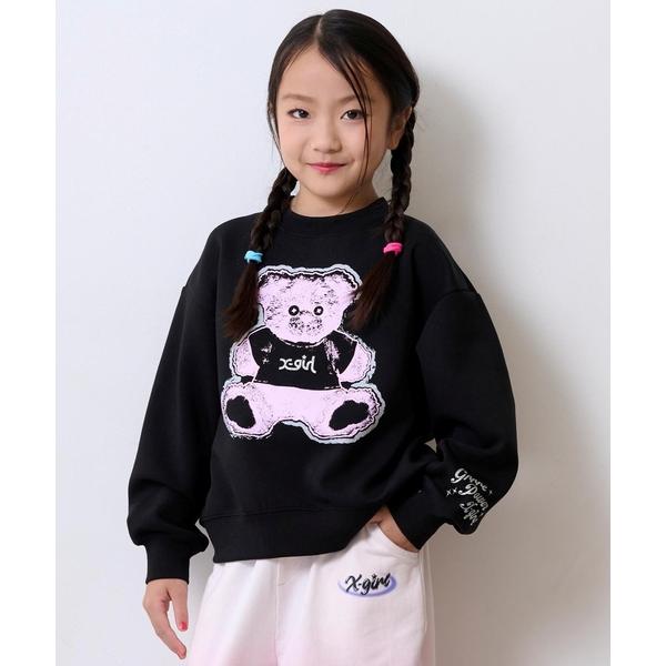 『セール実施中』ZOZO問い合わせ番号:100684856ショップ:X-girl Stages，エックスガール ステージスブランド:X-girl Stages，エックスガールステージス商品名:ベアプリント ダンボールニットトレーナーカテゴリ...