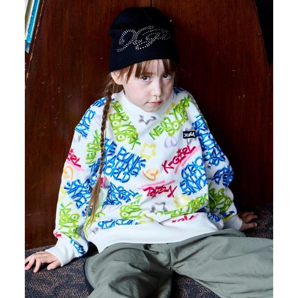 『セール実施中』ZOZO問い合わせ番号:100684865ショップ:X-girl Stages，エックスガール ステージスブランド:X-girl Stages，エックスガールステージス商品名:総柄プリント トレーナーカテゴリ:トップス&gt...