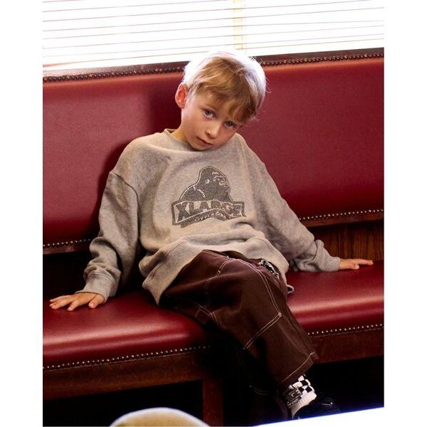 ZOZO問い合わせ番号:100684867ショップ:X-girl Stages，エックスガール ステージスブランド:XLARGE KIDS，エクストララージキッズ商品名:ラインストーンOGトレーナーカテゴリ:トップス>スウェットブラン...