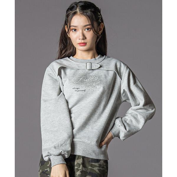 『タイムセール実施中』ZOZO問い合わせ番号:100685082ショップ:BEBE ONLINE STORE，ベベ オンラインストアブランド:ZIDDY，ジディ商品名:ラインストーン・トレーナー(130~160cm)カテゴリ:トップス&gt...