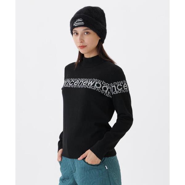 『セール実施中』ZOZO問い合わせ番号:100685331ショップ:the HOUSE，ザハウスブランド:New Balance Golf，ニューバランスゴルフ商品名:【new balance golf】保温 ハイネック ニット プルオーバ...