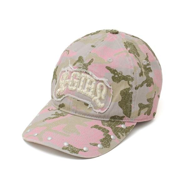 ZOZO問い合わせ番号:100686055ショップ:X-girl，エックスガールブランド:X-girl，エックスガール商品名:STUDDED LOGO PATCH 6PANEL CAPカテゴリ:帽子>キャップブランド品番:105261...