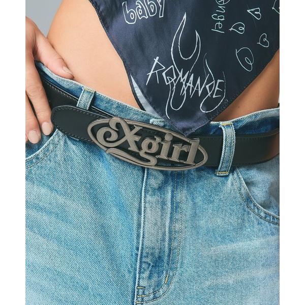ZOZO問い合わせ番号:100686066ショップ:X-girl，エックスガールブランド:X-girl，エックスガール商品名:OVAL LOGO CLASP FAUX LEATHER BELTカテゴリ:ファッション雑貨>ベルトブランド...