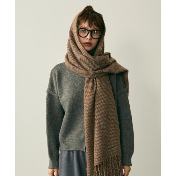 ZOZO問い合わせ番号:100686147ショップ:Auntie Rosa，アンティローザブランド:full/fill.，フルフィル商品名:check fringe muffler / チェックフリンジマフラーカテゴリ:ファッション雑貨&g...