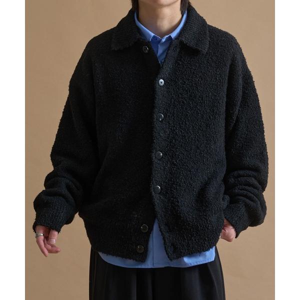 ZOZO問い合わせ番号:100686311ショップ:epnok，エプノックブランド:epnok，エプノック商品名:ブークレメランジルーズニットシャツカテゴリ:トップス>ニット/セーターブランド品番:621839素材:ポリエステル 67...