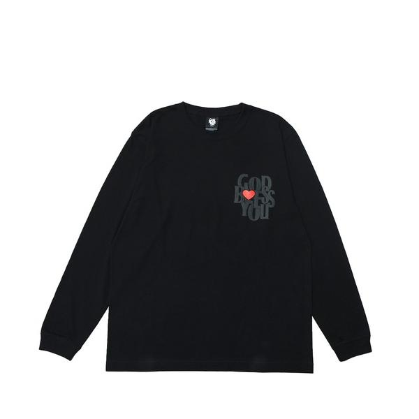 ZOZO問い合わせ番号:100686426ショップ:MFC STORE，エムエフシーストアーブランド:GOD BLESS YOU，ゴッドブレスユー商品名:GOD BLESS YOU HEART L/S TEEカテゴリ:トップス>Tシャ...