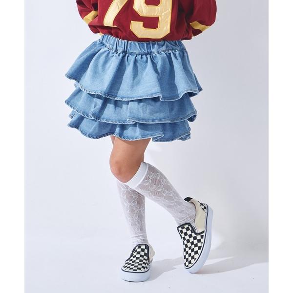 『タイムセール実施中』ZOZO問い合わせ番号:100686784ショップ:ever closet，エバークローゼットブランド:ever closet，エバークローゼット商品名:【2026年 春新作】デニム フリル キュロットカテゴリ:パンツ...