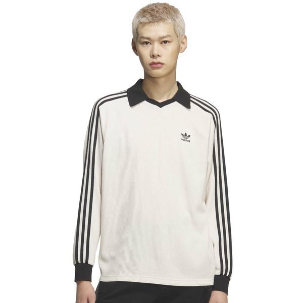 ZOZO問い合わせ番号:100687300ショップ:atmos pink，アトモスピンクブランド:adidas，アディダス，atmos，アトモス商品名:adidas WAFFLE LONG SLEEVE POLO / アディダス ワッフル ...