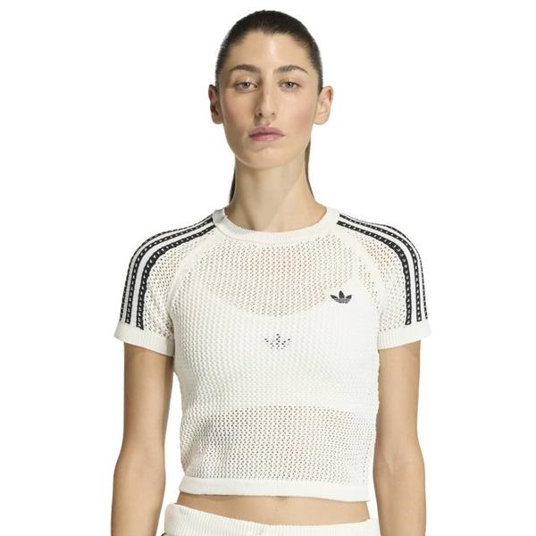 ZOZO問い合わせ番号:100687626ショップ:atmos，アトモスブランド:adidas，アディダス，atmos，アトモス商品名:adidas KNITTED CROCHET CALI TEE / アディダス ニット クロッシュ カリ...