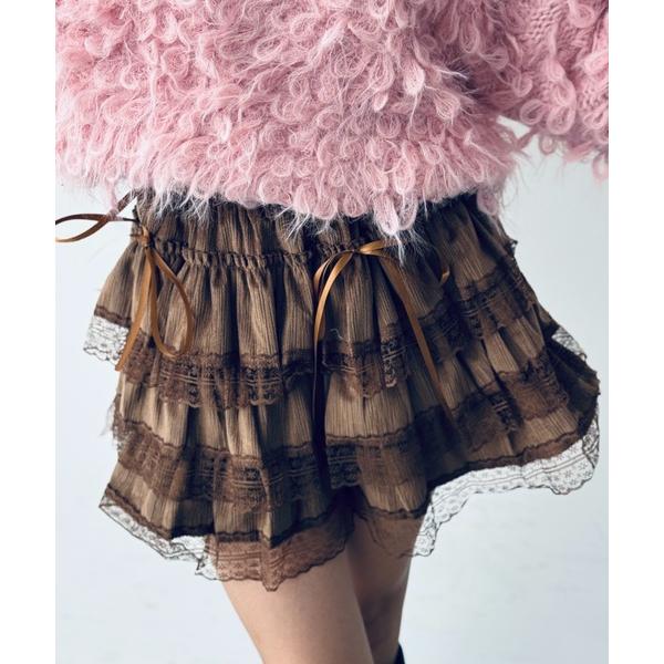 ZOZO問い合わせ番号:100688459ショップ:Auntie Rosa，アンティローザブランド:Y2K SYNAPSE FACTORY，ワイツーケー シナプスファクトリー商品名:【インナーショーツ付き】フリルリボンミニスカートカテゴリ:...