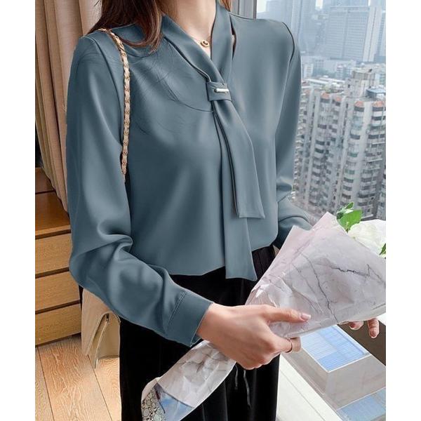 『タイムセール実施中』ZOZO問い合わせ番号:100688696ショップ:ENAF，エナフブランド:Flugge，フラッジー商品名:エレガントボウタイ長袖ブラウスカテゴリ:トップス>シャツ/ブラウスブランド品番:FL-1001素材:ポ...