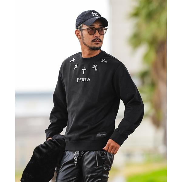 ZOZO問い合わせ番号:100688744ショップ:adamsJUGGLER，アダムスジャグラーブランド:adamsJUGGLER，アダムスジャグラー商品名:RTEGクロス＆パブロスウェットプルカテゴリ:トップス>スウェットブランド品...