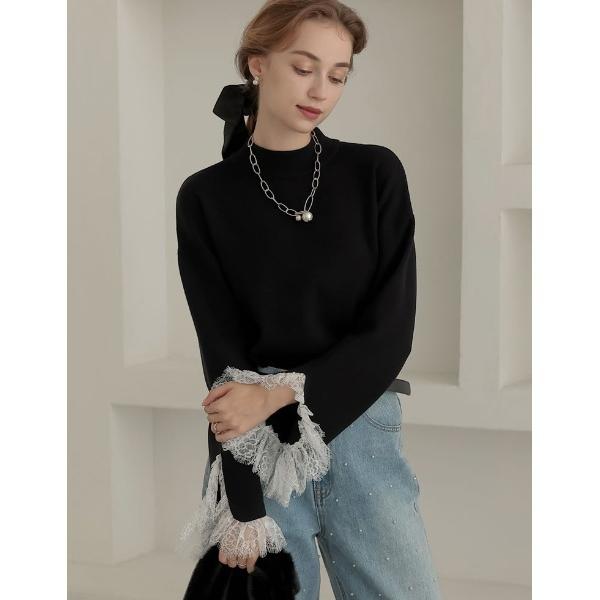 ZOZO問い合わせ番号:100689157ショップ:Re:EDIT，リエディブランド:MEISM，ミズム，Re:EDIT，リエディ商品名:[2025-26 WINTER PRE ORDER][MEISM by Re:EDIT]レーススリーブ...