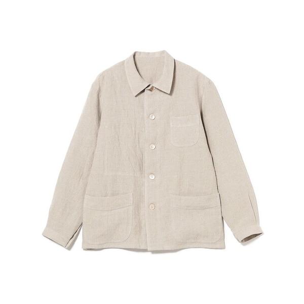 ZOZO問い合わせ番号:100720246ショップ:BEAMS MEN，ビームス メンブランド:BEAMS F，ビームスエフ商品名:リネン フレンチ カバーオールカテゴリ:ジャケット/アウター>ブルゾンブランド品番:21-18-107...