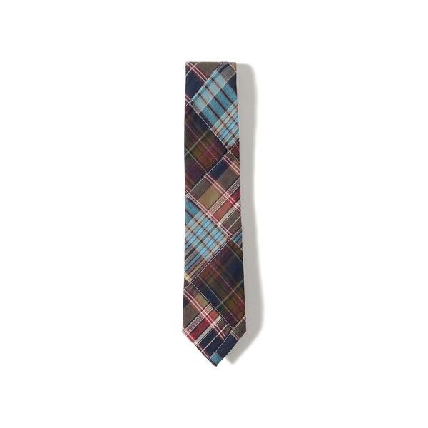 ZOZO問い合わせ番号:100720269ショップ:BEAMS MEN，ビームス メンブランド:BEAMS F，ビームスエフ商品名:BROCKLEHURST / コットン マドラスチェック パッチワーク ネクタイカテゴリ:フォーマルスーツ/...