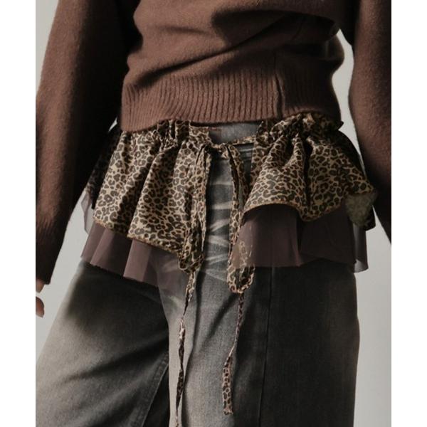 『タイムセール実施中』ZOZO問い合わせ番号:100720553ショップ:Ulysses，ユリシスブランド:Ulysses，ユリシス商品名:レオパードティアードフリルベルトカテゴリ:ファッション雑貨>ベルトブランド品番:DUY25W0...