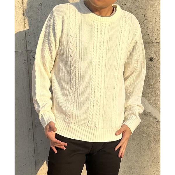 『セール実施中』ZOZO問い合わせ番号:100720808ショップ:ARCADE，アーケードブランド:ARCADE，アーケード商品名:ケーブル編みニットセーター クルーネックカテゴリ:トップス>ニット/セーターブランド品番:7085-...