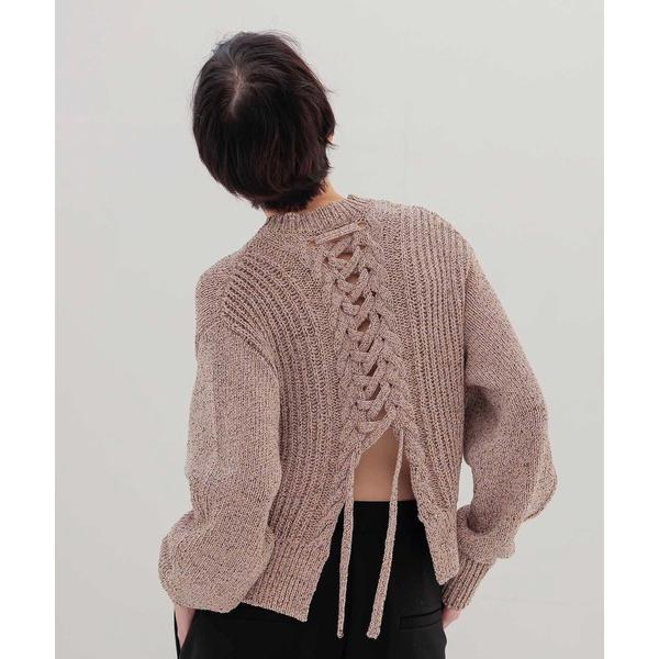 ZOZO問い合わせ番号:100720828ショップ:DRESSLAVE，ドレスレイブブランド:DRESSLAVE，ドレスレイブ商品名:back lace up sweater(バックレースアップセーター)カテゴリ:トップス>ニット/セ...