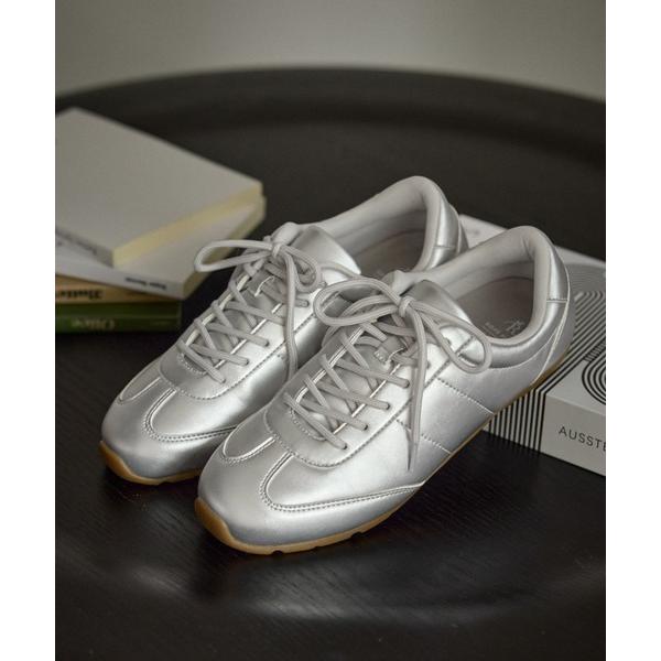 『タイムセール実施中』ZOZO問い合わせ番号:100720872ショップ:ROPE' PICNIC，ロぺピクニックブランド:ROPE' PICNIC，ロペピクニック商品名:シルバー＆スエードライクフラットスニーカーカテゴリ:シューズ>...