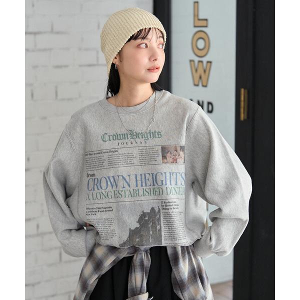 ZOZO問い合わせ番号:100720969ショップ:FREAK'S STORE，フリークスストアブランド:FREAK'S STORE，フリークスストア商品名:Newspaper スウェット/ ニュースペーパープリントカテゴリ:トップス&gt...