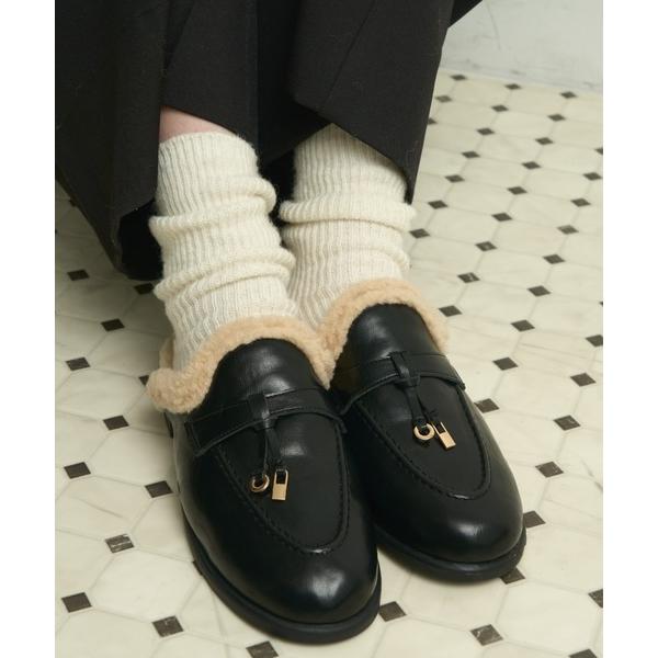 ZOZO問い合わせ番号:100721005ショップ:Auntie Rosa，アンティローザブランド:Lutim by u，ルチバイユー商品名:Fake Leather Loafer Mules/フェイクレザーローファーミュールカテゴリ:シュ...