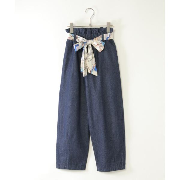 『セール実施中』ZOZO問い合わせ番号:100721090ショップ:ikka LOUNGE，イッカラウンジブランド:ikka，イッカ商品名:スカーフベルト付きバレルデニムパンツカテゴリ:パンツ>デニムパンツブランド品番:1325053...