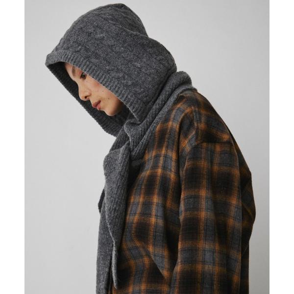 『タイムセール実施中』ZOZO問い合わせ番号:100723075ショップ:euphoria，ユーフォリアブランド:VION，ヴィオン商品名:Cable Knit Hood Muffler / ケーブルニットフードマフラーカテゴリ:ファッショ...