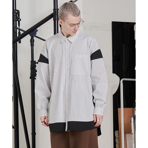 『タイムセール実施中』ZOZO問い合わせ番号:100723081ショップ:SeeSew，シーソーブランド:SeeSew，シーソー商品名:【UNISEX】BLOCKING STRIPE SHIRTS/ブロッキングストライプシャツカテゴリ:トッ...