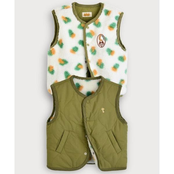 『セール実施中』ZOZO問い合わせ番号:100723448ショップ:moimoln，モイモルンブランド:moimoln，モイモルン商品名:【リバーシブル】カラーレオパードパデットベストカテゴリ:トップス>ベストブランド品番:M254V...