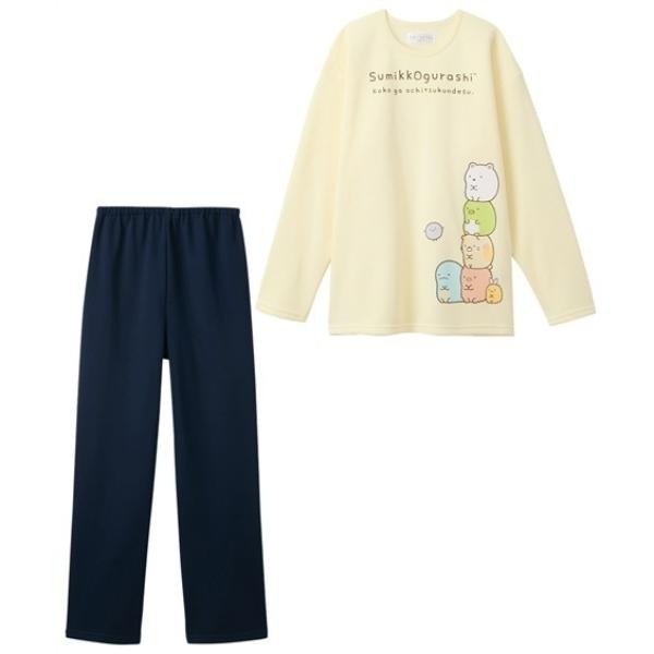『タイムセール実施中』ZOZO問い合わせ番号:100723528ショップ:nissen，ニッセンブランド:QUNTSTYLE，キュントスタイル商品名:【すみっコぐらし】裏起毛長袖パジャマカテゴリ:ルームウェア>ルームウェア/パジャマブ...