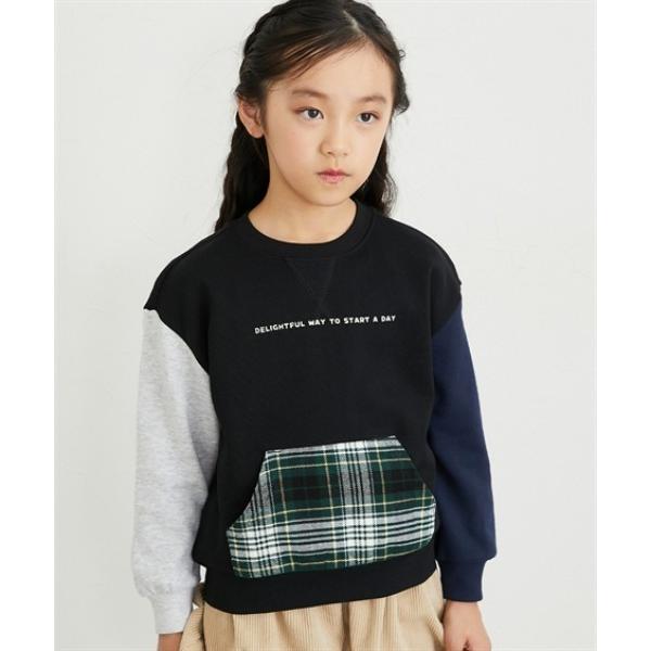 ZOZO問い合わせ番号:100723531ショップ:nissen，ニッセンブランド:QUNTSTYLE，キュントスタイル商品名:裏起毛　チェック柄ポケット付きトレーナーカテゴリ:トップス>スウェットブランド品番:CKS0125D001...