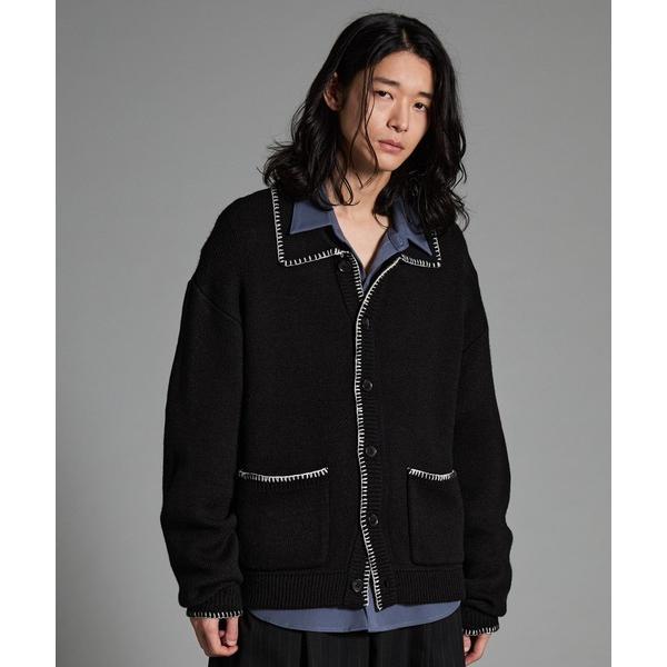 ZOZO問い合わせ番号:100754302ショップ:EMMA CLOTHES，エマ クローズブランド:VELNUS，ベルナス商品名:【VELNUS】Color stitching design knit shirt cardigan/配色ス...