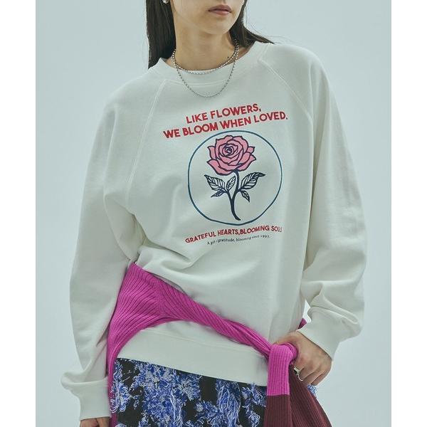 『セール実施中』ZOZO問い合わせ番号:100754310ショップ:ROSE BUD，ローズバッドブランド:ROSE BUD，ローズバッド商品名:(mag.by c)ROSE PRINT L/S SWEATカテゴリ:トップス>スウェッ...