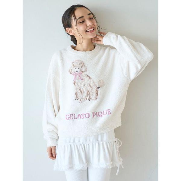『セール実施中』ZOZO問い合わせ番号:100755770ショップ:gelato pique，ジェラート　ピケブランド:gelato pique，ジェラートピケ商品名:プードルジャガードプルオーバーカテゴリ:ルームウェア>ルームウェア...