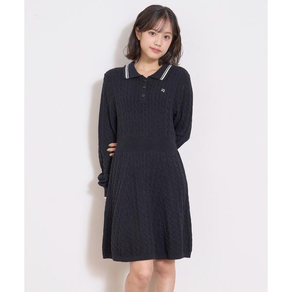 『セール実施中』ZOZO問い合わせ番号:100786066ショップ:NARUMIYA ONLINE，ナルミヤ オンラインブランド:LOVETOXIC，ラブトキシック商品名:スタイルアップポロニットワンピースカテゴリ:ワンピース/ドレス&gt...