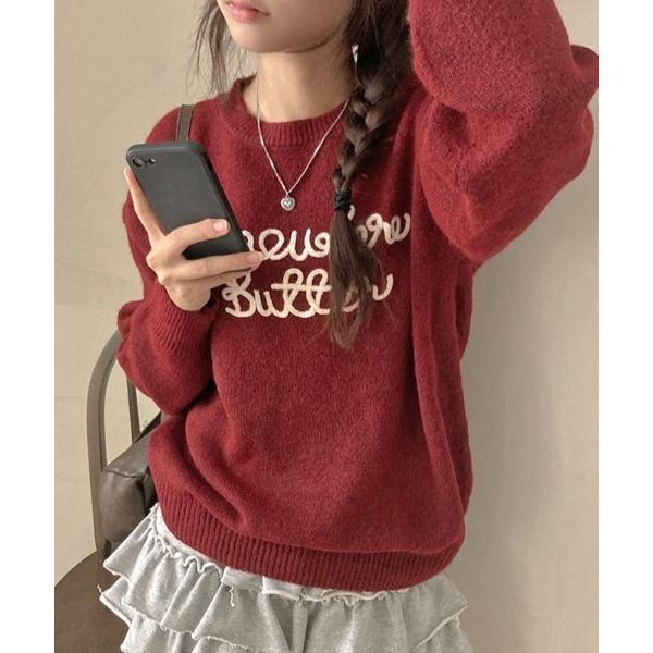 『タイムセール実施中』ZOZO問い合わせ番号:100786253ショップ:ABITOKYO，アビトーキョーブランド:Diosfront，ディオスフロント，ABITOKYO，アビトーキョー商品名:フロント刺繍ニットプルオーバーカテゴリ:トップ...