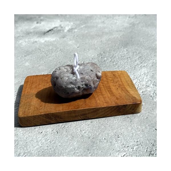 ZOZO問い合わせ番号:100816786ショップ:TONE，トーンブランド:tone，トーン商品名:【musk】グレーカラーのストーンキャンドル(MA)カテゴリ:インテリア>キャンドルブランド品番:musk-1220素材:パラフィン...