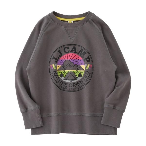 ZOZO問い合わせ番号:100817076ショップ:ROBE FAMILLE，ローブファミーユブランド: J.J camp，ジェイジェイキャンプ商品名:J.J camp ヴィンテージ風トレーナー プリント ロゴ taiyou to tent...